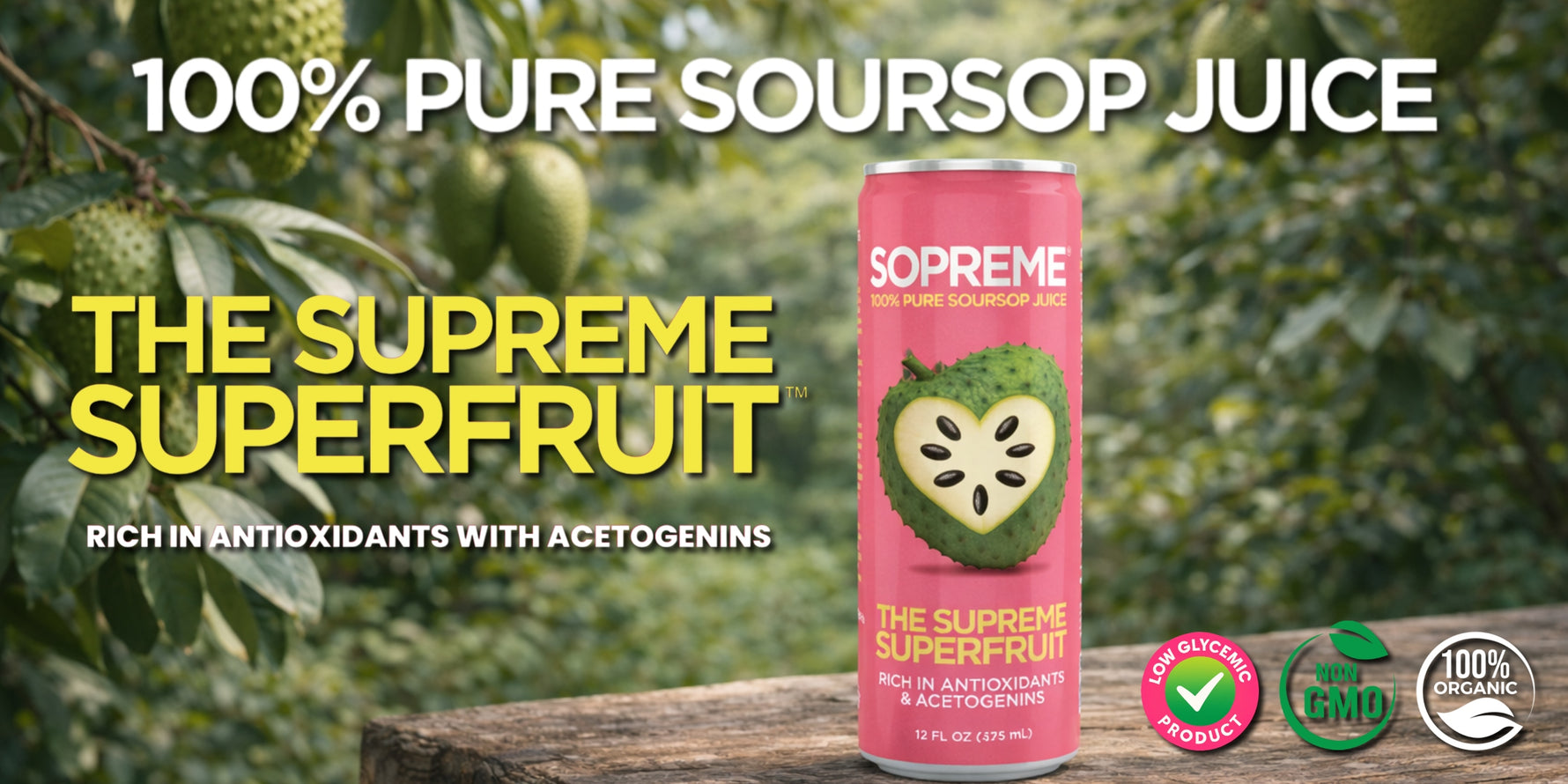 SOPREME™ Soursop Juice | 100% Pure Superfruit Beverage – SOPREME SOURSOP